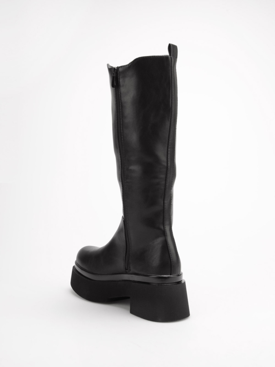 Bottes Chelsea à plateforme XXL noires