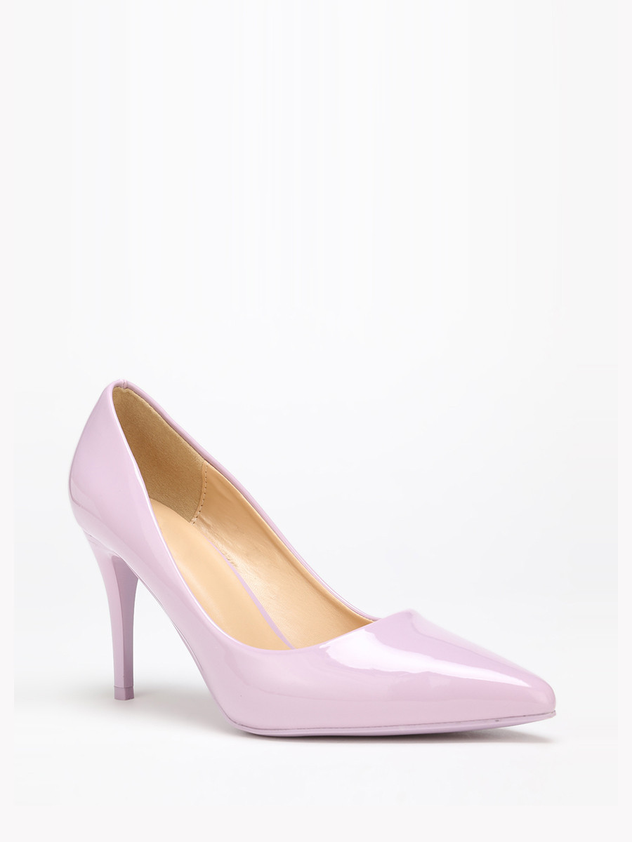 Escarpins parme vernis à talon aiguille